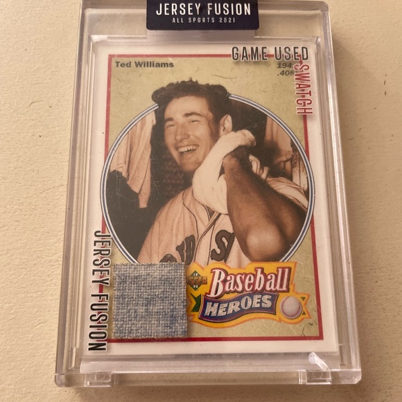 Jersey Fusion | Other | 22 Jersey Fusion Ted Williams With Game Used ...
